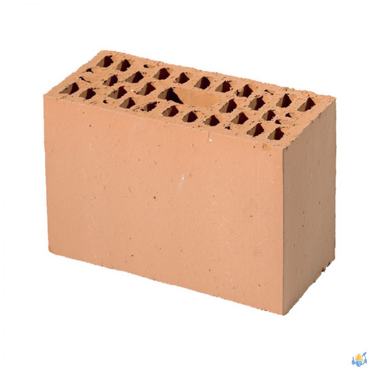 Bloc porotherm 29x19x19cm terre cuite CREUX Thermobrick 10N Benor ...
