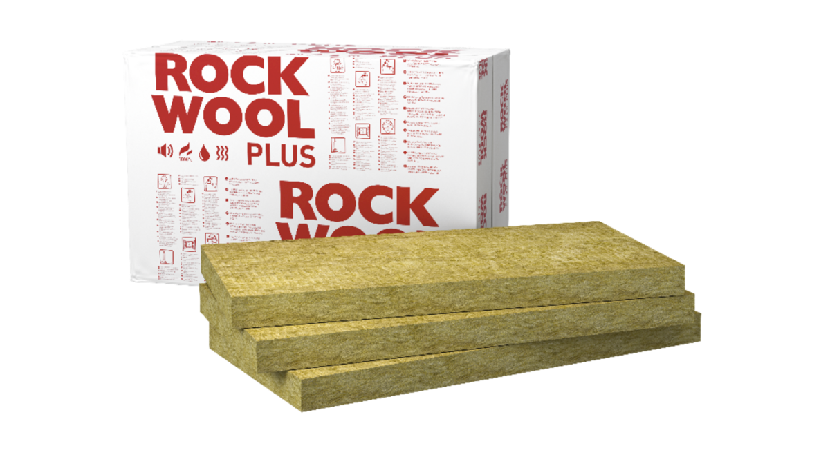 Rockwool Rockmin Plus 7.5cm Isolant laine de roche en PANNEAU semi ...