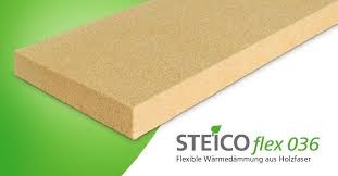 Isolant laine bois SEMI-RIGIDE 22cm Steico Flex 036 / ballot 1.4m²