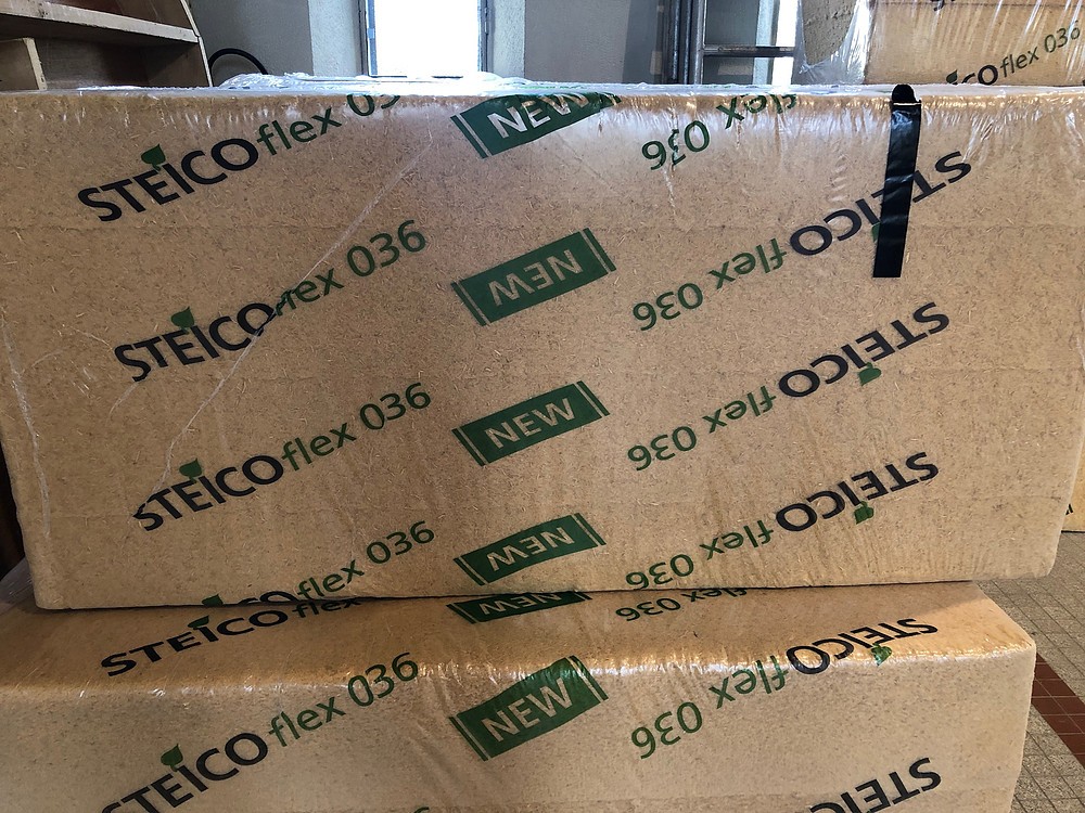 Isolant laine bois SEMI-RIGIDE 22cm Steico Flex 036 / ballot 1.4m²